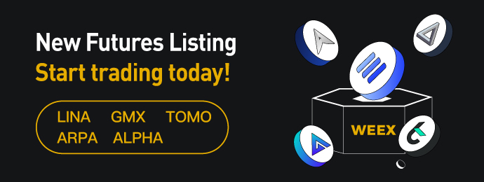 WEEX Has Launched LINA/ TOMO/ ARPA/ ALPHA/ GMX USDT-M Perpetual Futures – WEEX