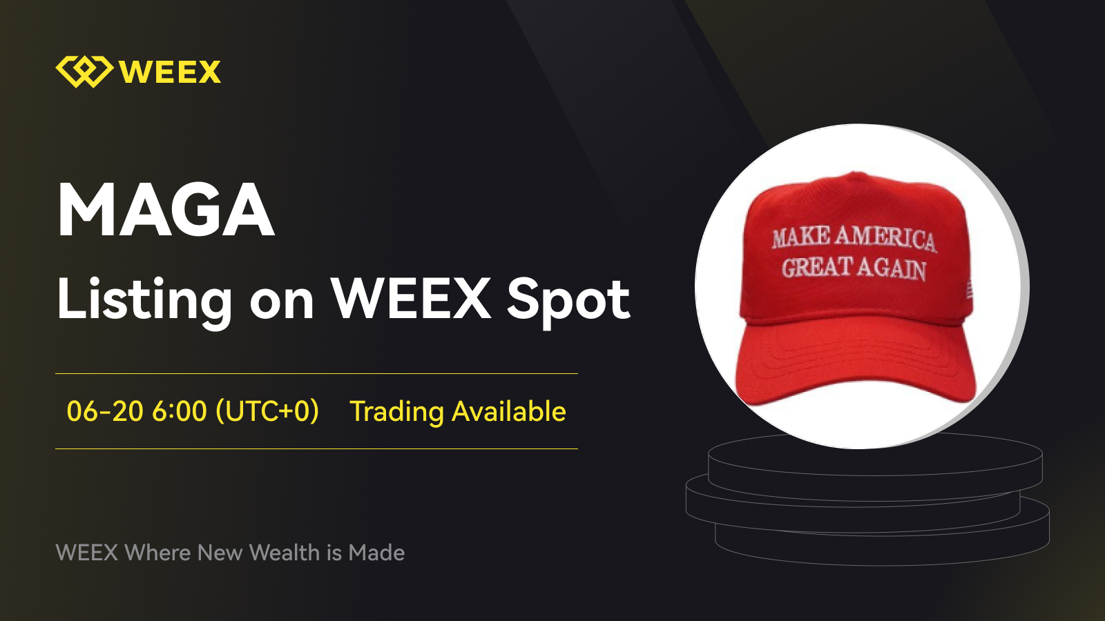 $MAGA Listing on WEEX Spot – WEEX