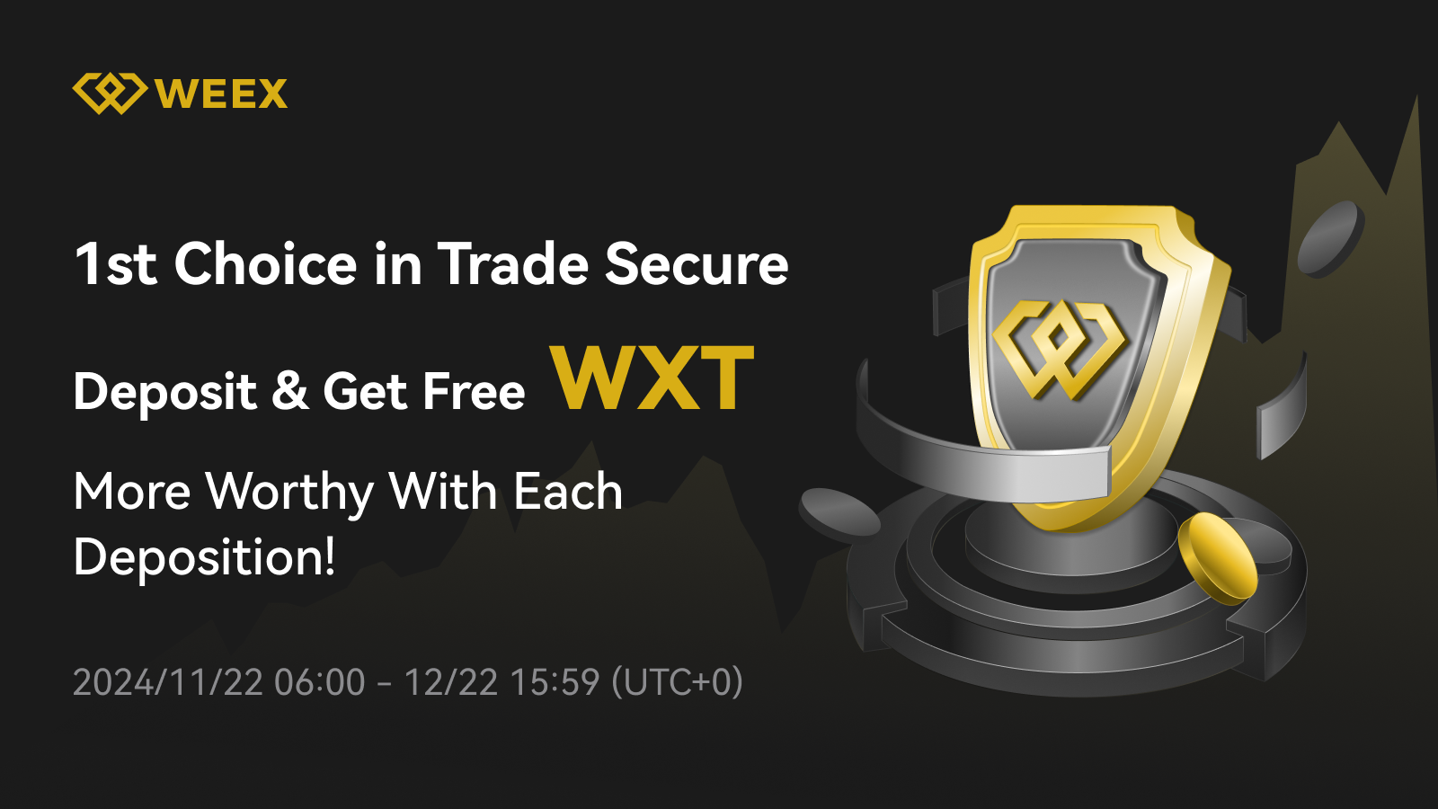 Regain your confidence in crypto and enjoy added value for every deposit! – WEEX