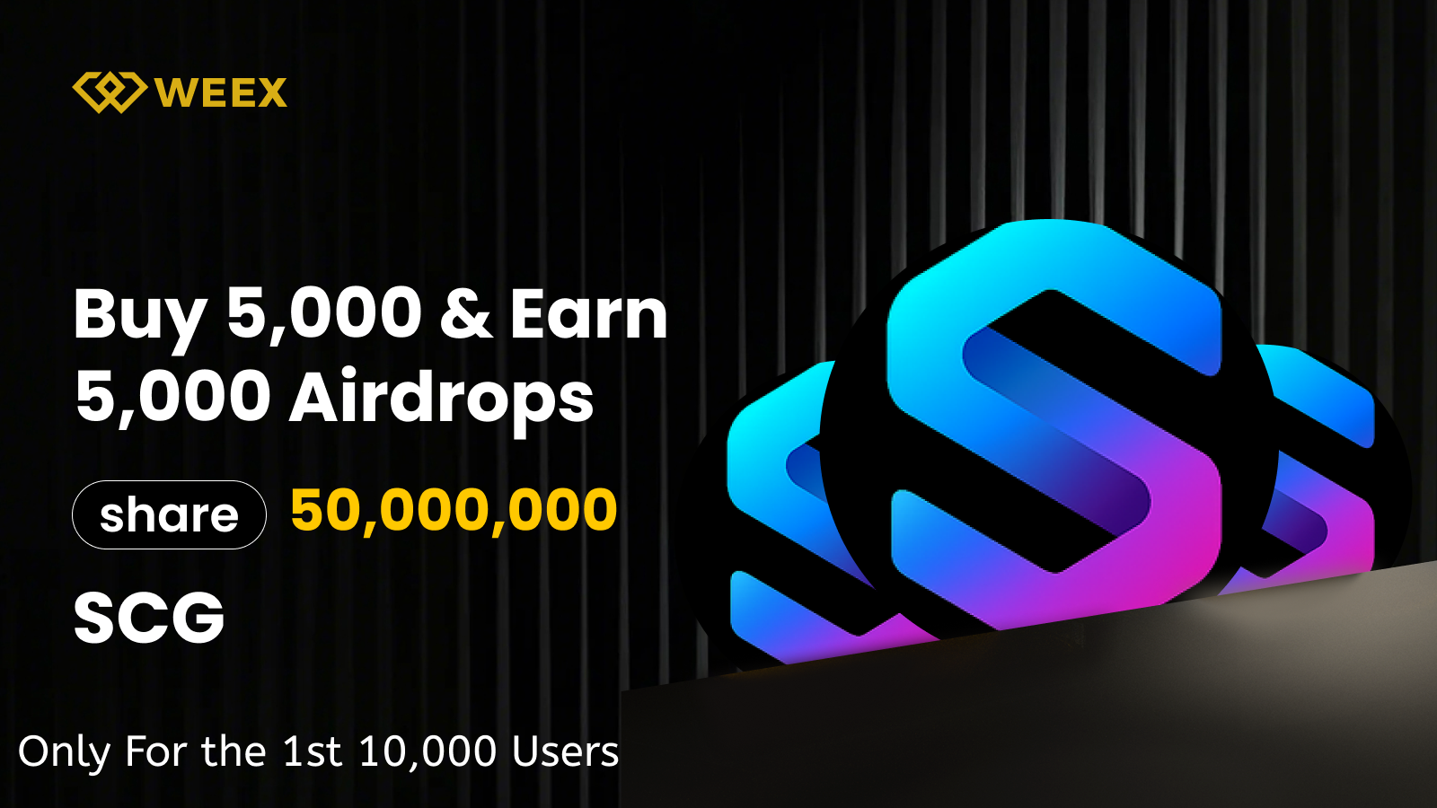 Social Community Gaming (SCG) is listed on WEEX，50,000,000 SCG Amazing Airdrops are Awaiting for ...