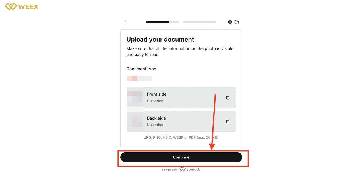 ¿Cómo completo el proceso de verificación KYC? (Sistema Sumsub en la página web) – WEEX España